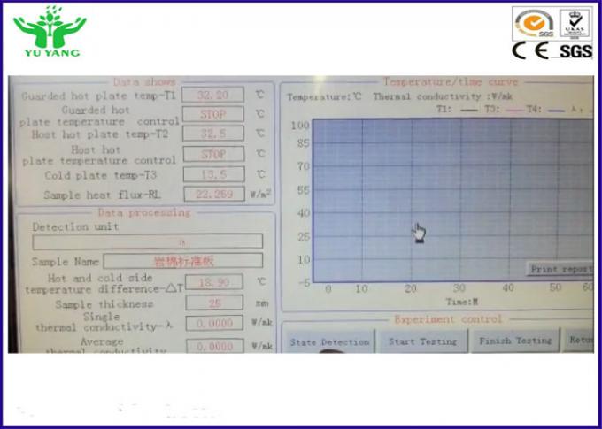 ISO 8301, EN 12667 Thermal Conductivity Tester Of Heat Flow Meter 0.1 ...