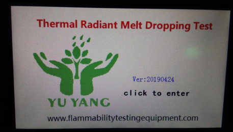 ECE R118 Annex 7, NF P92-505 Thermal Radiant Melt Drop Testing Machine