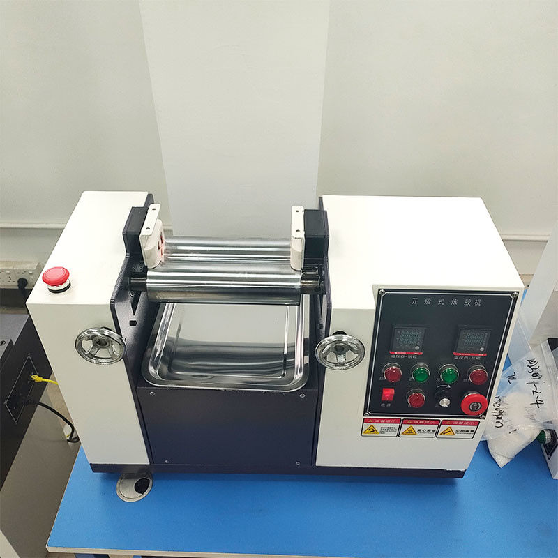 Open 2 Roll Rubber Mixing Mill Laboratory Electric Heating Two Roll ...