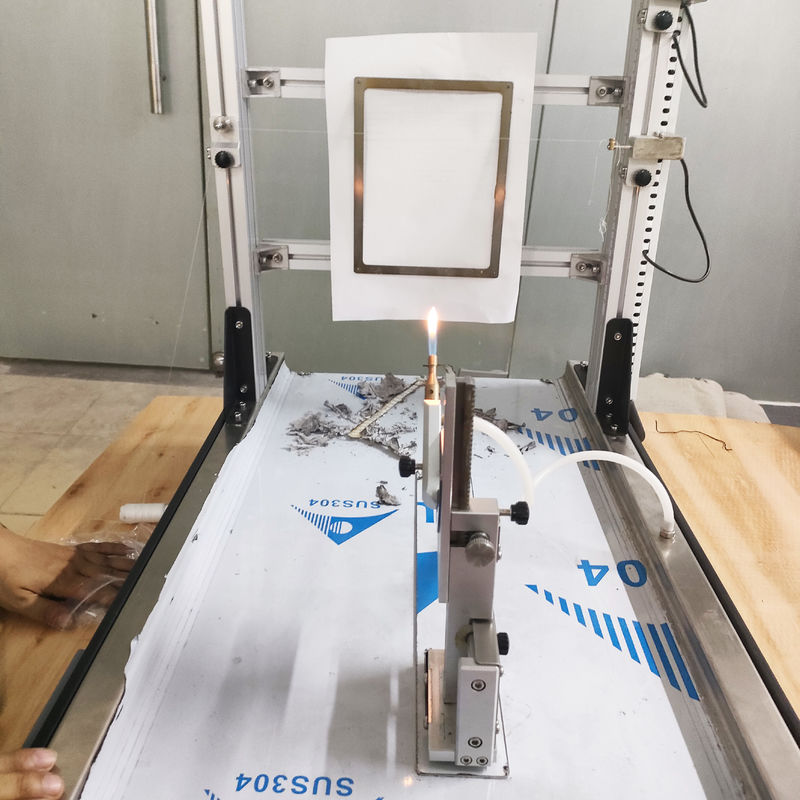 ISO 6940 Textile Vertical Flammability Tester Fabric Flame Testing PLC ...