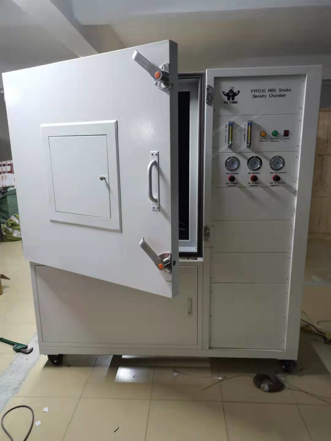 ASTM Solid Material Smoke Density Tester , Combustion Testing Equipment