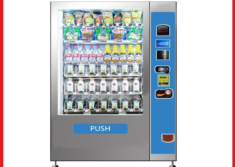 GPRS Remote Control Automatic Vending Machines for Food 110-220v