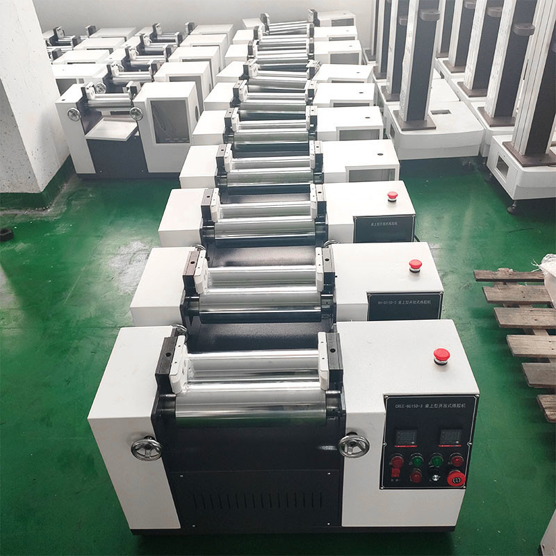 Rubber Two Roller Mixer Mill Plastic Mixing Machine Lab Rubber 60HRC 10mm