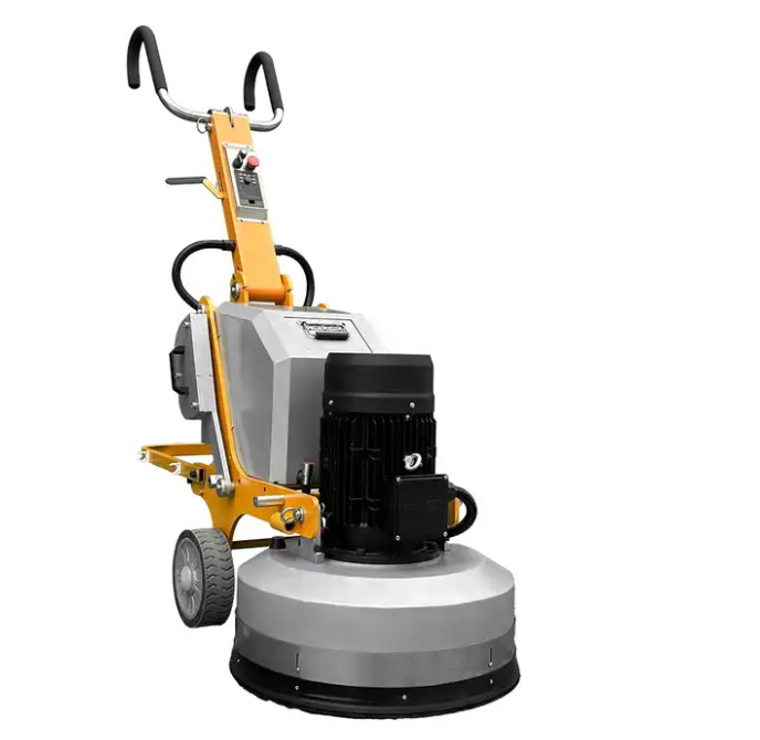 Yellow Black And Write Concrete Floor Grinder 550mm 1250rpm With 6 Heads