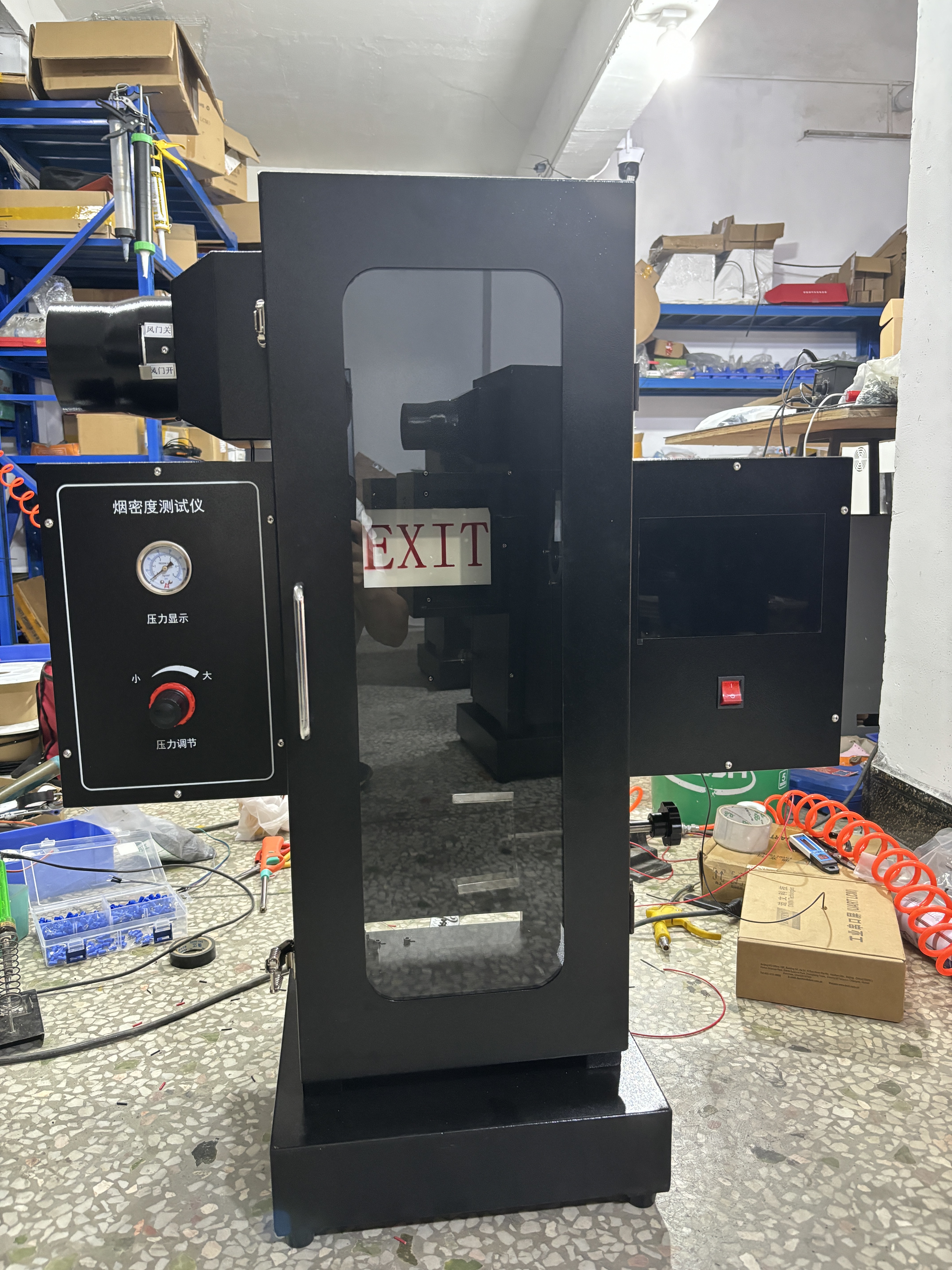 Building Material Burning or Decomposition Smoke Density Test Apparatus
