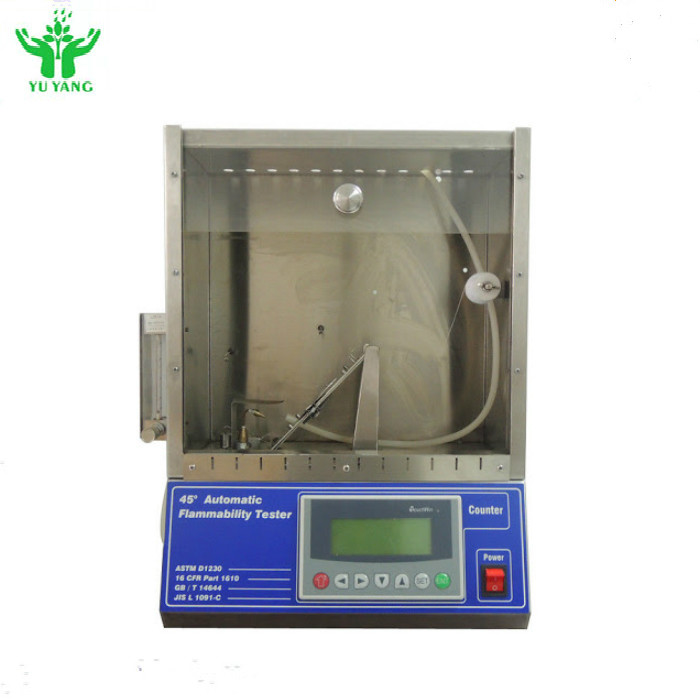 ASTM D1230 45 Degree Flammability Tester , YYF043 Flammability Testing ...
